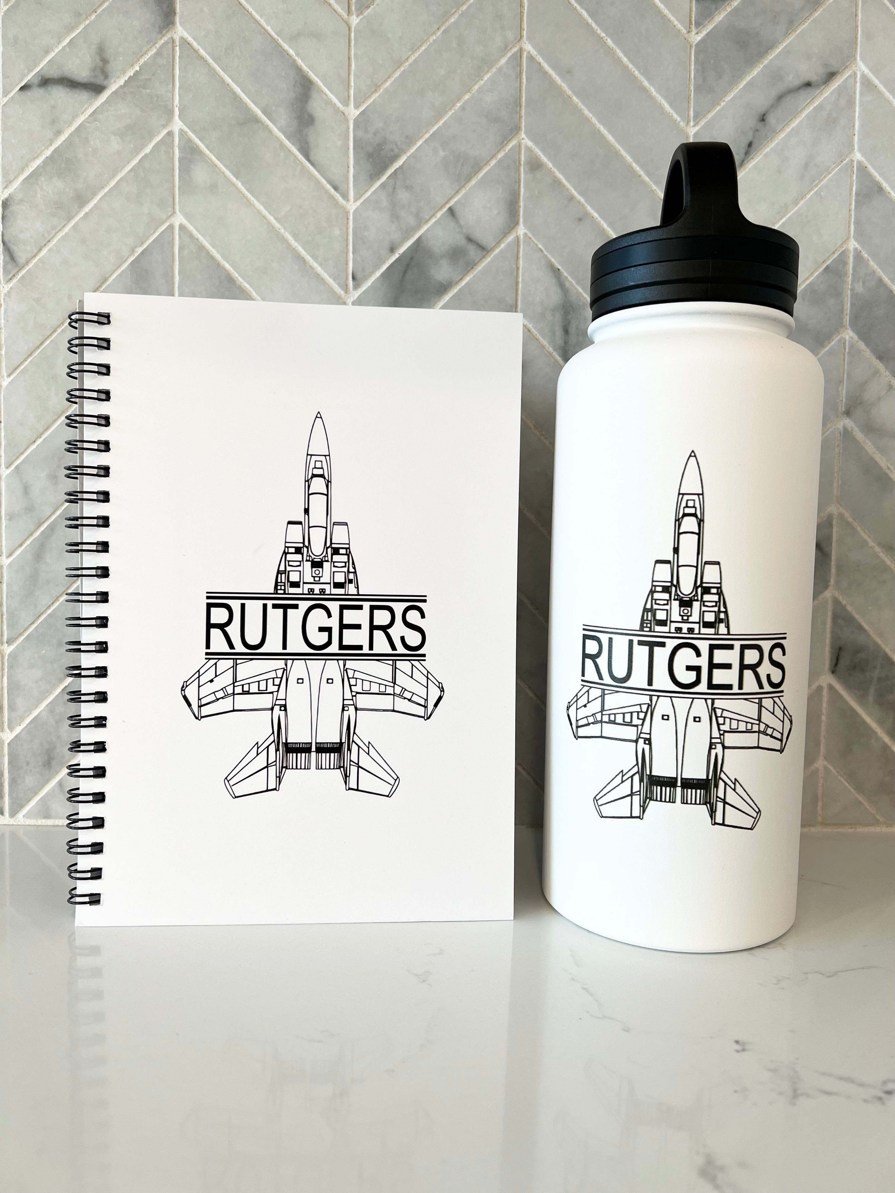 Fighter Jet Blueprint Notebooks & Journals - Lil Posh Shop